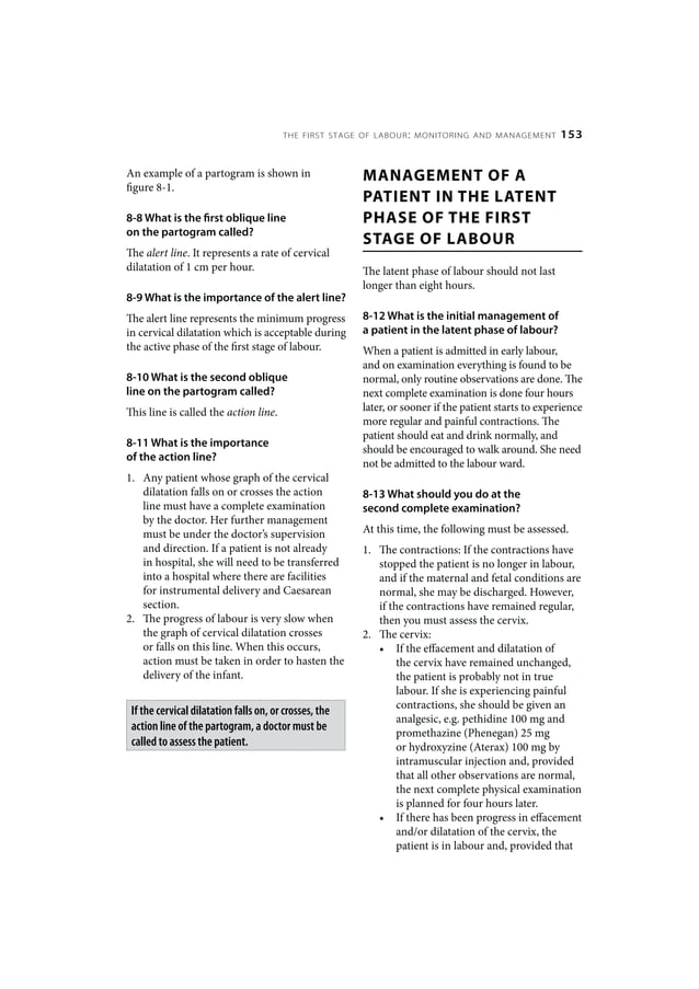 Maternal Care: The first stage labour Monitoring and management | PDF
