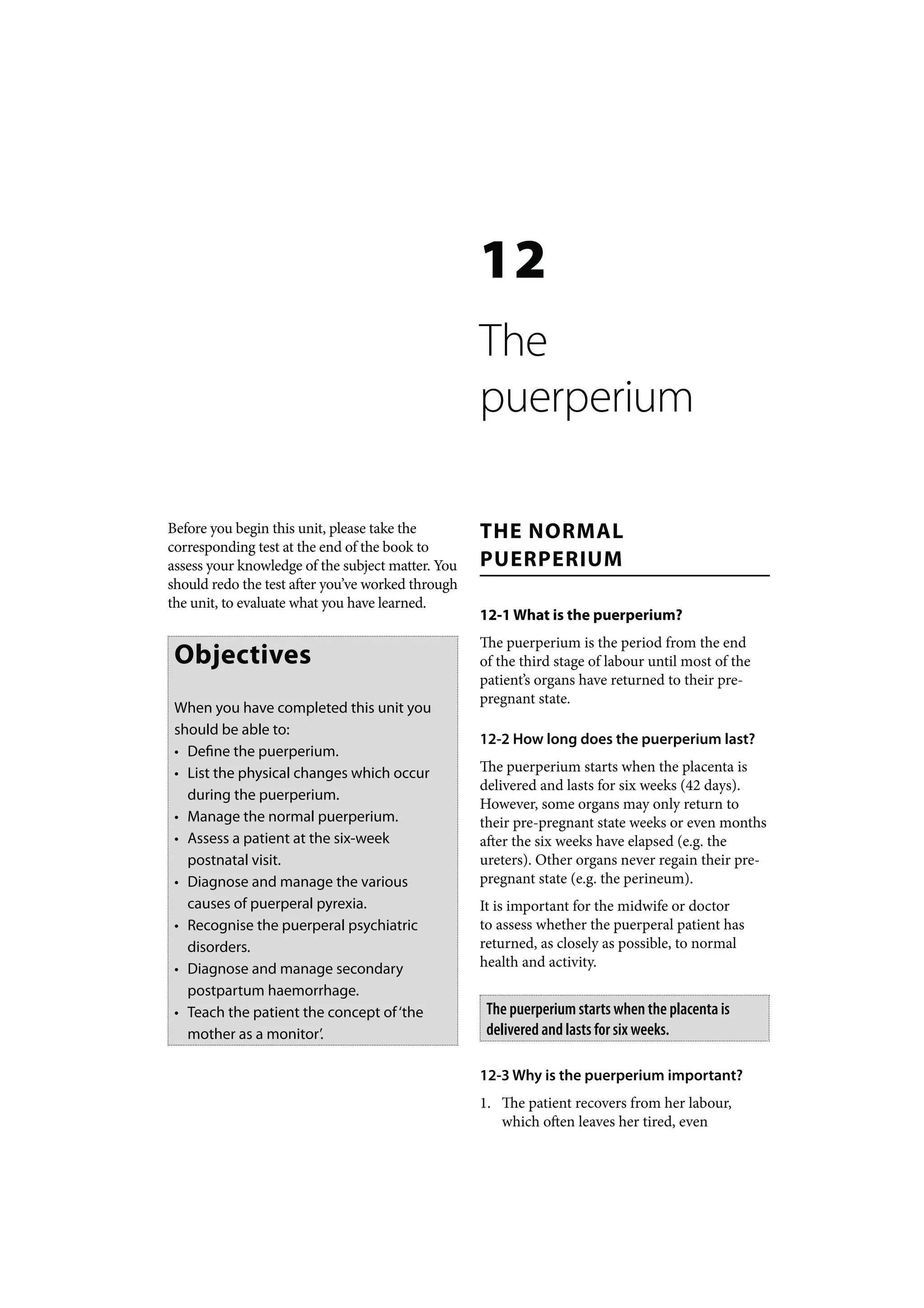 Maternal Care: The puerperium | PDF