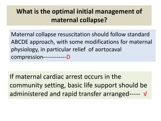 Maternal Collapse.pptx | Pregnancy | Reproductive Health