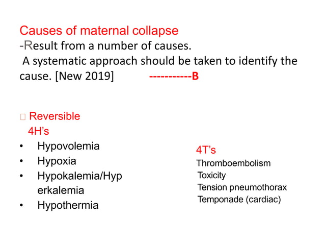 Maternal Collapse.pptx | Pregnancy | Reproductive Health