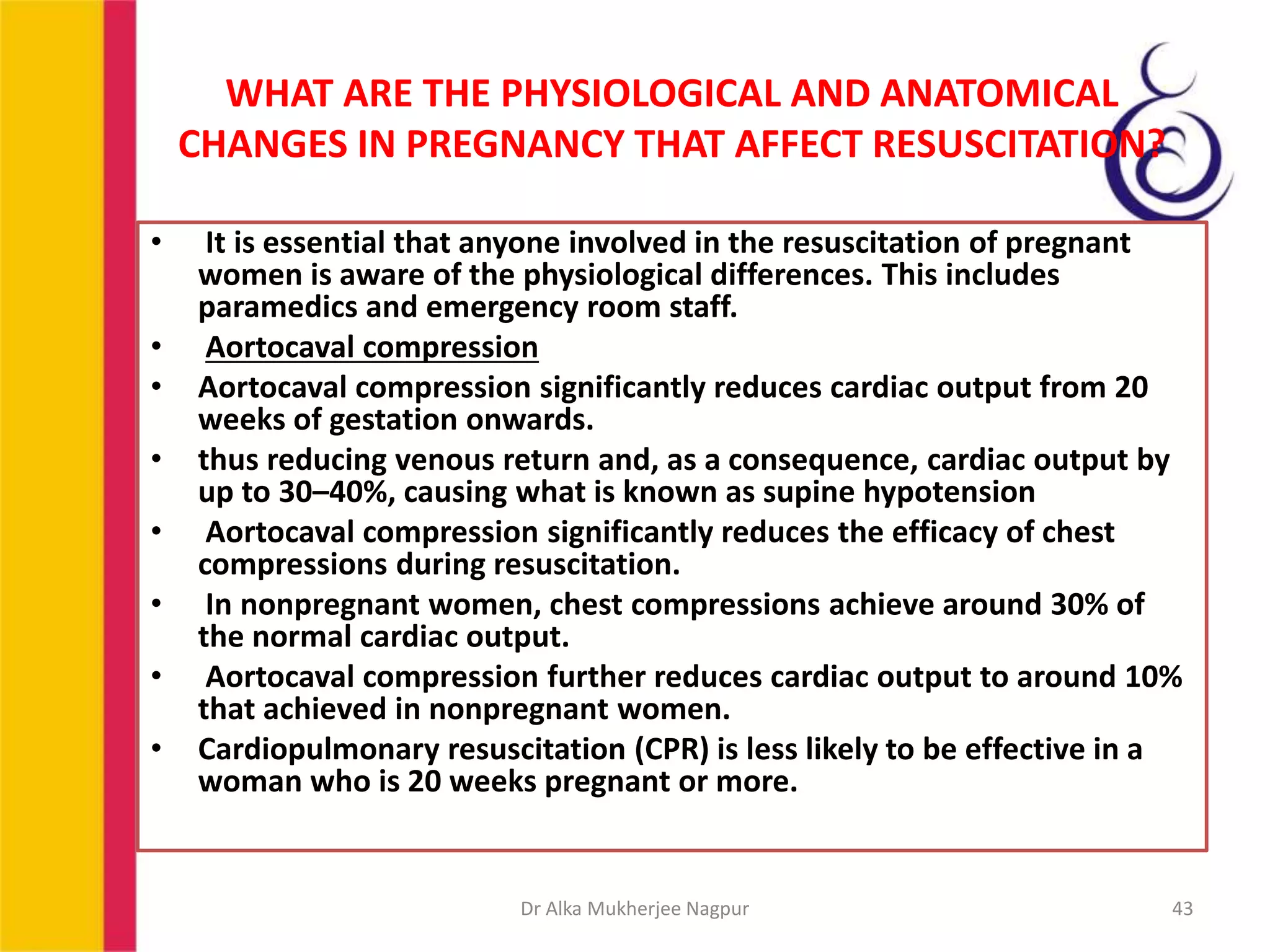 Maternal collapse by dr alka mukherjee & dr apurva mukherjee | PPTX