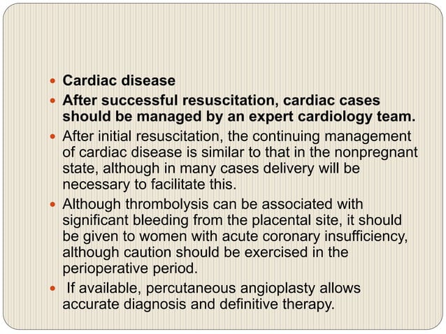 Maternal collapse during pregnancy and puerperium | PPTX