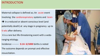 Maternal collapse in pregnancy & puerperium | PPTX