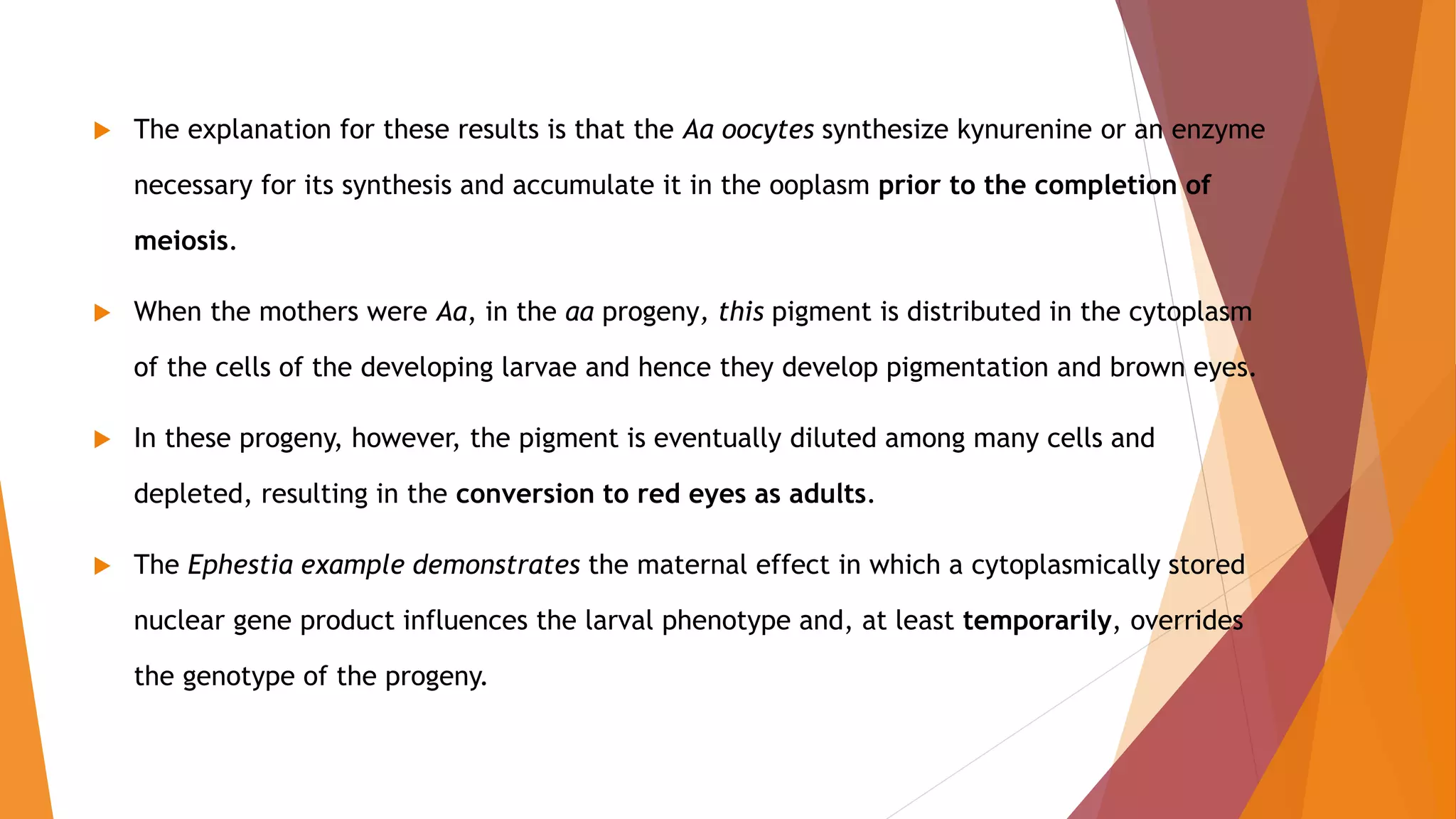 Maternal effects | PPTX