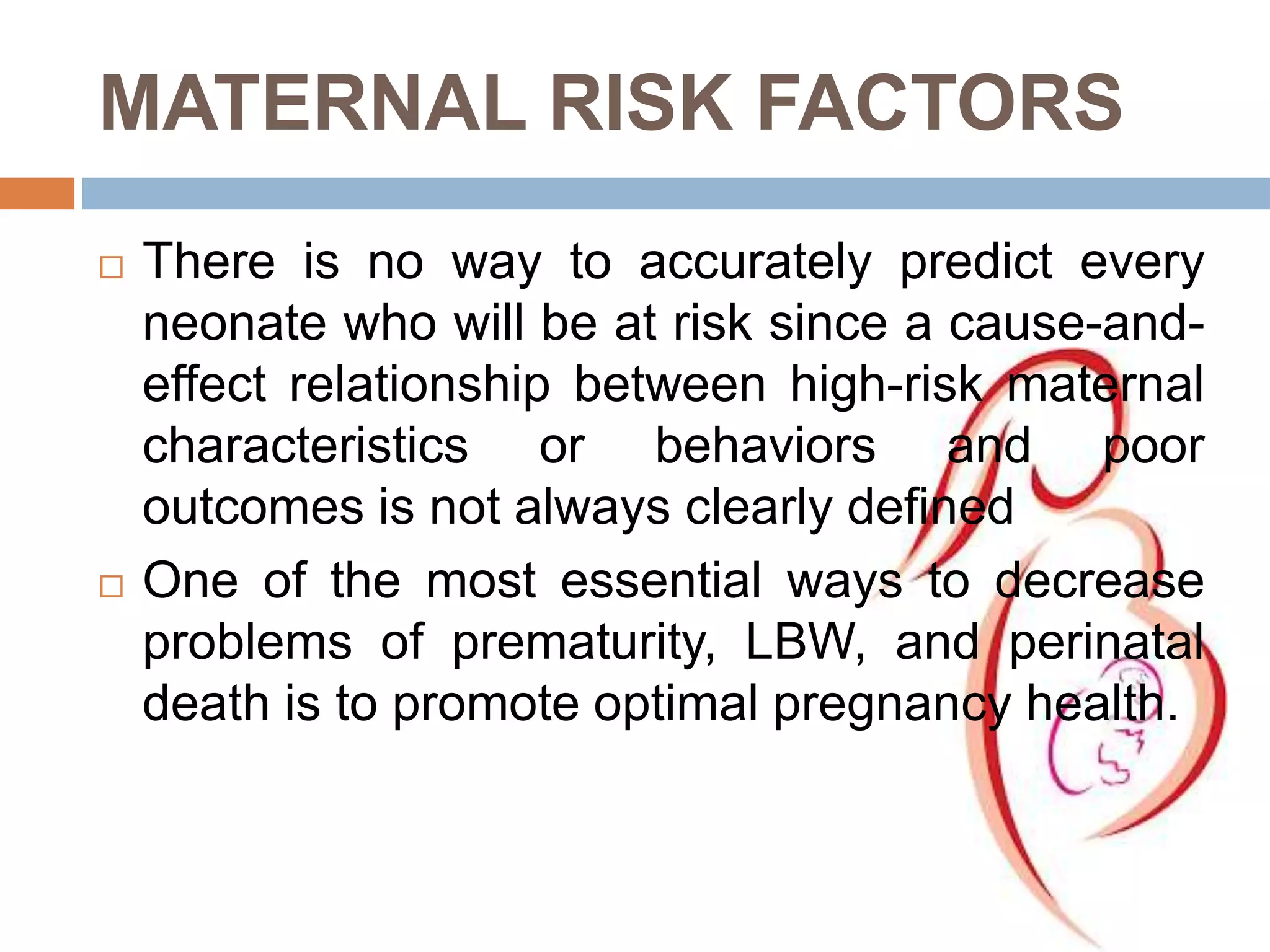 Maternal health and its infuence on child health | PPTX