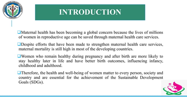 Maternal health care ppt | PPTX