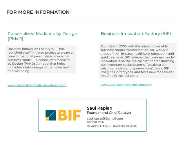 Personalized Medicine by Design: Maternal Health Prototype | PPT