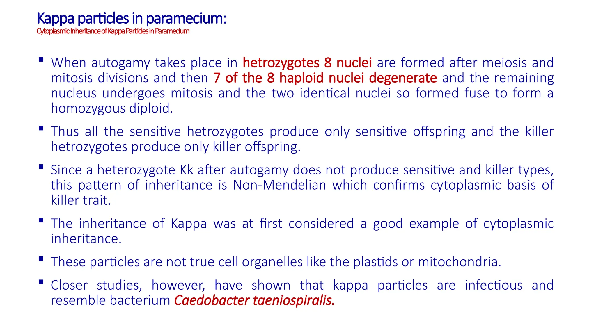 Cell Biology And Genetics Maternal Inheritance Class Pptx