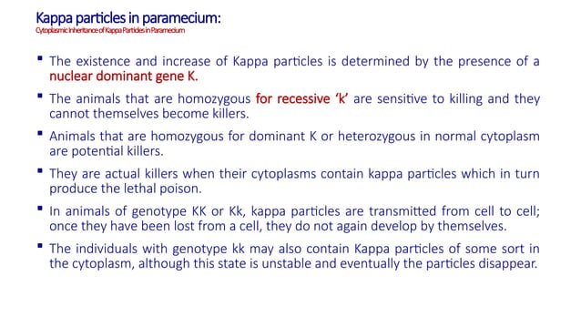 Cell Biology and genetics- Maternal Inheritance Class | PPTX