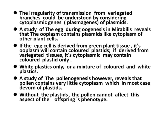 Maternal inheritance of chloroplasts dna | PPTX | Biological Sciences ...