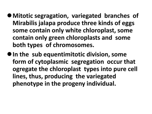 Maternal inheritance of chloroplasts dna | PPTX | Biological Sciences ...