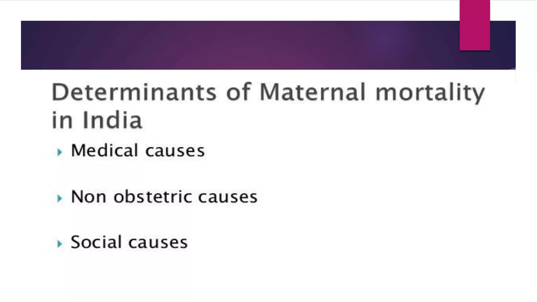 Maternal morbidity and mortality | PPTX