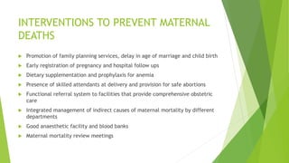 maternal mortality and its causes and how to reduce maternal mortality ...