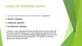 maternal mortality and its causes and how to reduce maternal mortality ...