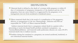 Maternal mortality | PPTX