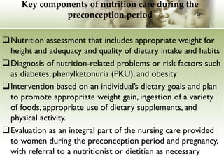 Maternal Nutrition-presentation in nursing | PDF