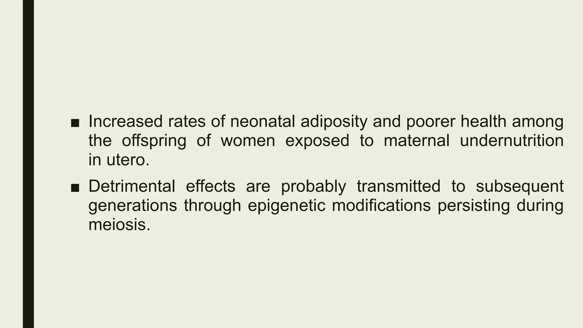 Maternal Nutrition and Epigenetics | PDF