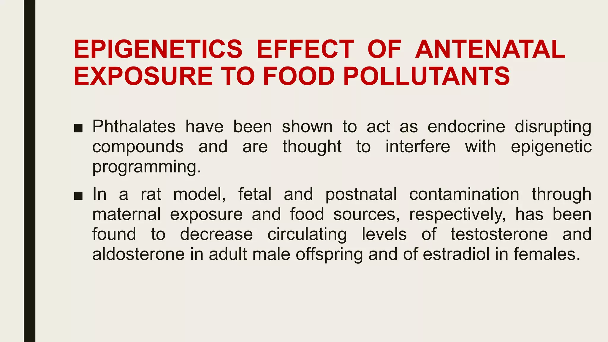 Maternal Nutrition and Epigenetics | PDF