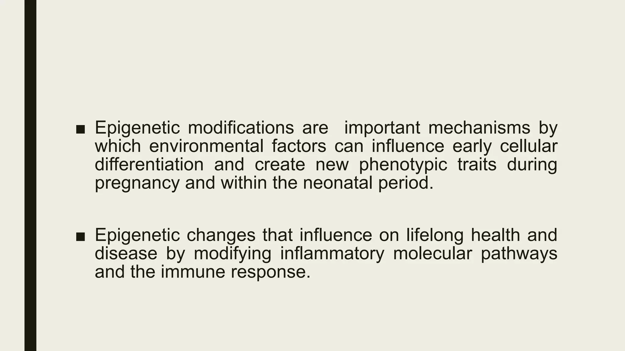 Maternal Nutrition and Epigenetics | PDF