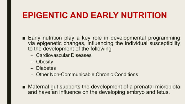 Maternal Nutrition and Epigenetics | PDF | Pregnancy | Reproductive Health