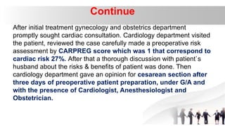 Maternal outcome with mitral stenosis with pulmonary hypertension | PPTX