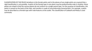 basics of maternal pelvis and general diameters | PPTX