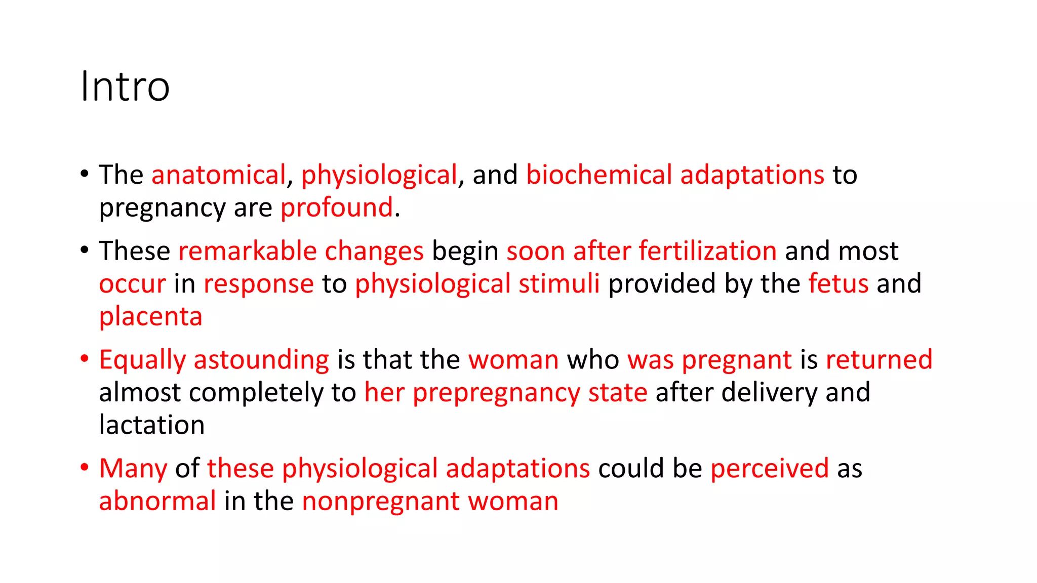 Maternal physiology | PPTX