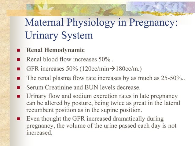Maternal Physiology in Pregnancy | PPTX