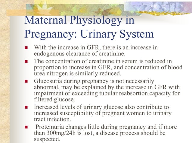 Maternal Physiology in Pregnancy | PPTX
