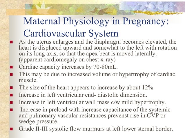 Maternal Physiology in Pregnancy | PPTX
