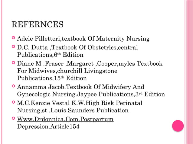 MATERNAL PSYCHOLOGICAL ADAPTATION IN PUERPERIUM.pptx | Pregnancy ...