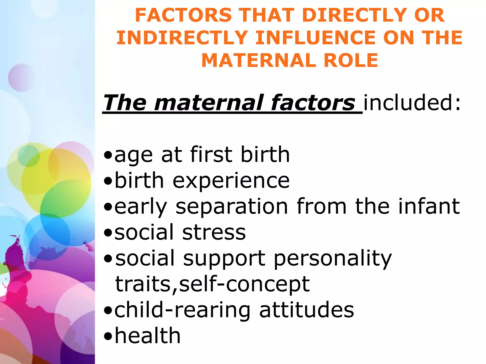 Maternal role attainment theory | PPTX