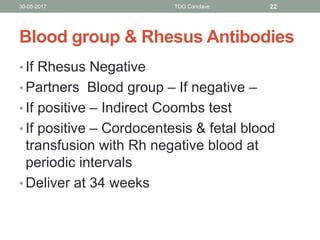 Maternal screening in pregnancy final | PPT