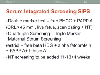 Maternal screening in pregnancy final | PPT