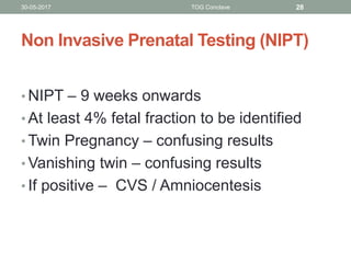 Maternal screening in pregnancy final | PPT