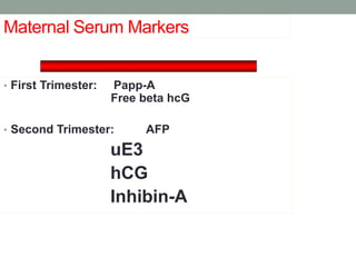 Maternal screening in pregnancy final | PPT