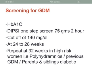 Maternal screening in pregnancy final | PPT