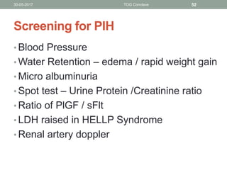 Maternal screening in pregnancy final | PPT