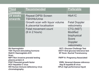 Maternal screening in pregnancy final | PPT
