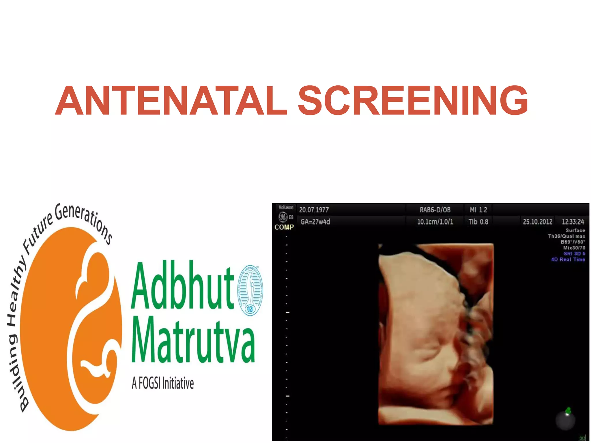 Maternal screening in pregnancy final | PDF