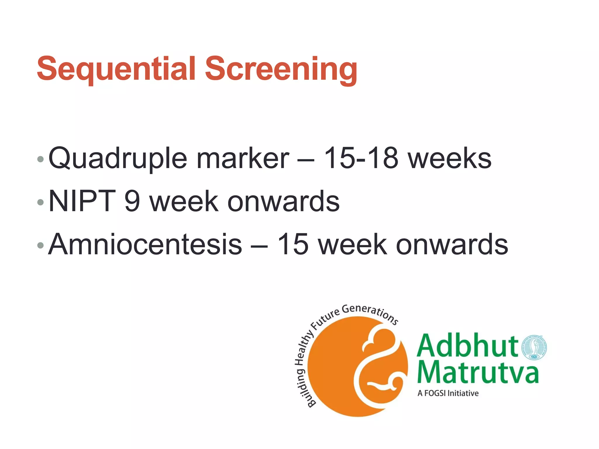 Maternal screening in pregnancy final | PDF