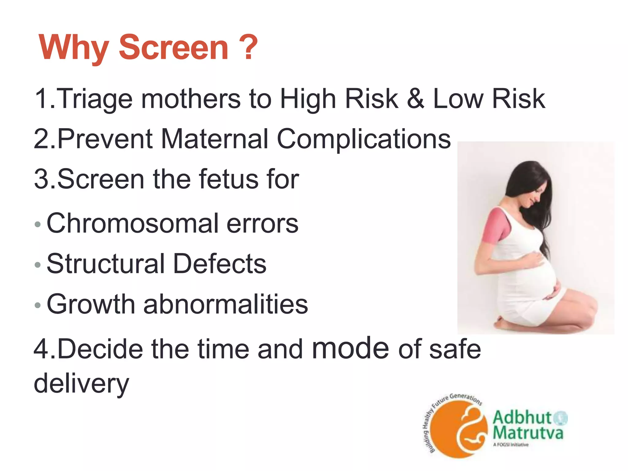 maternal screening in pregnancy | PPTX