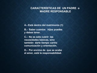 Maternidad responsable | PPT