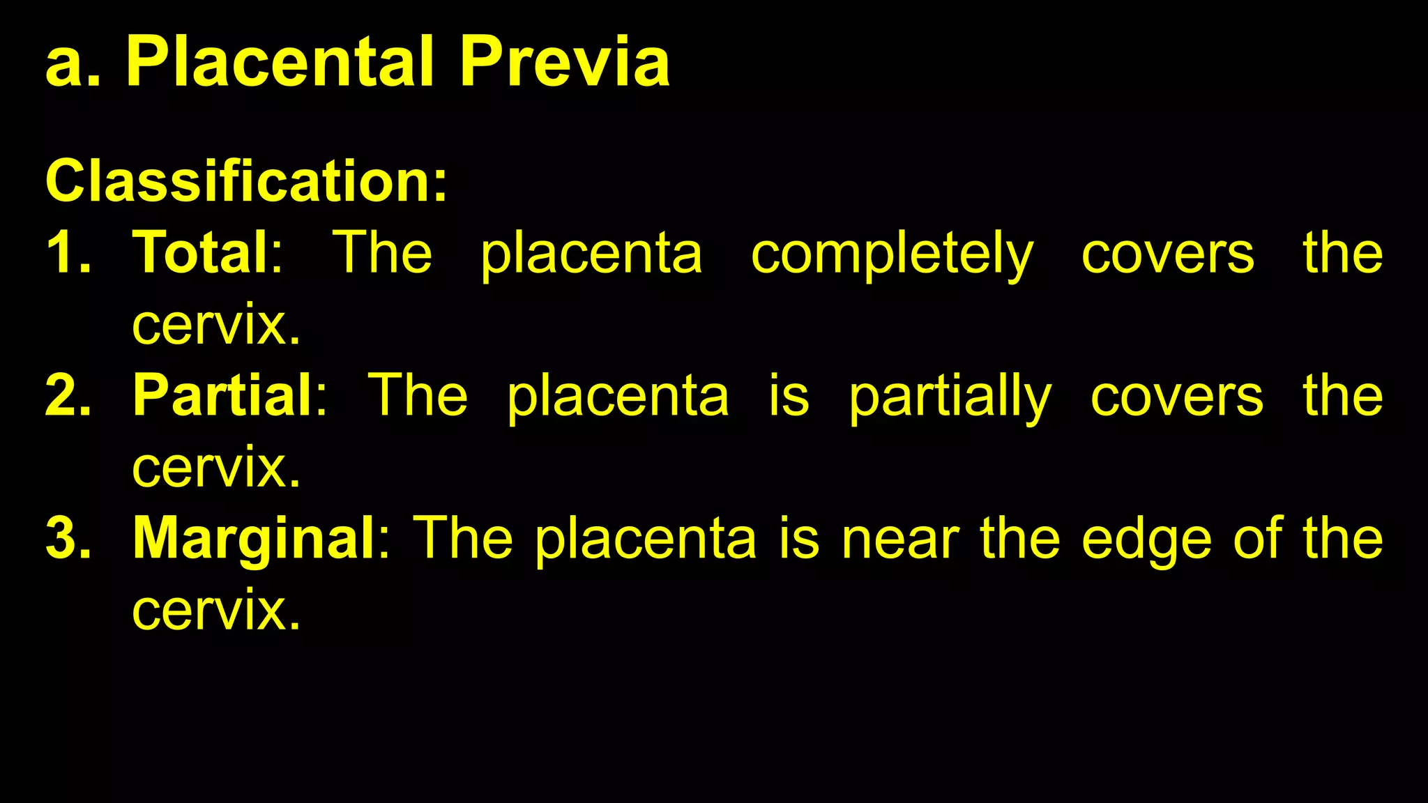 Placental Abnormalities and Hemorrhagic Complications | PPTX