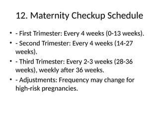 Maternity Checkup. Ppt. Obstetrics and Gynecology | PPTX