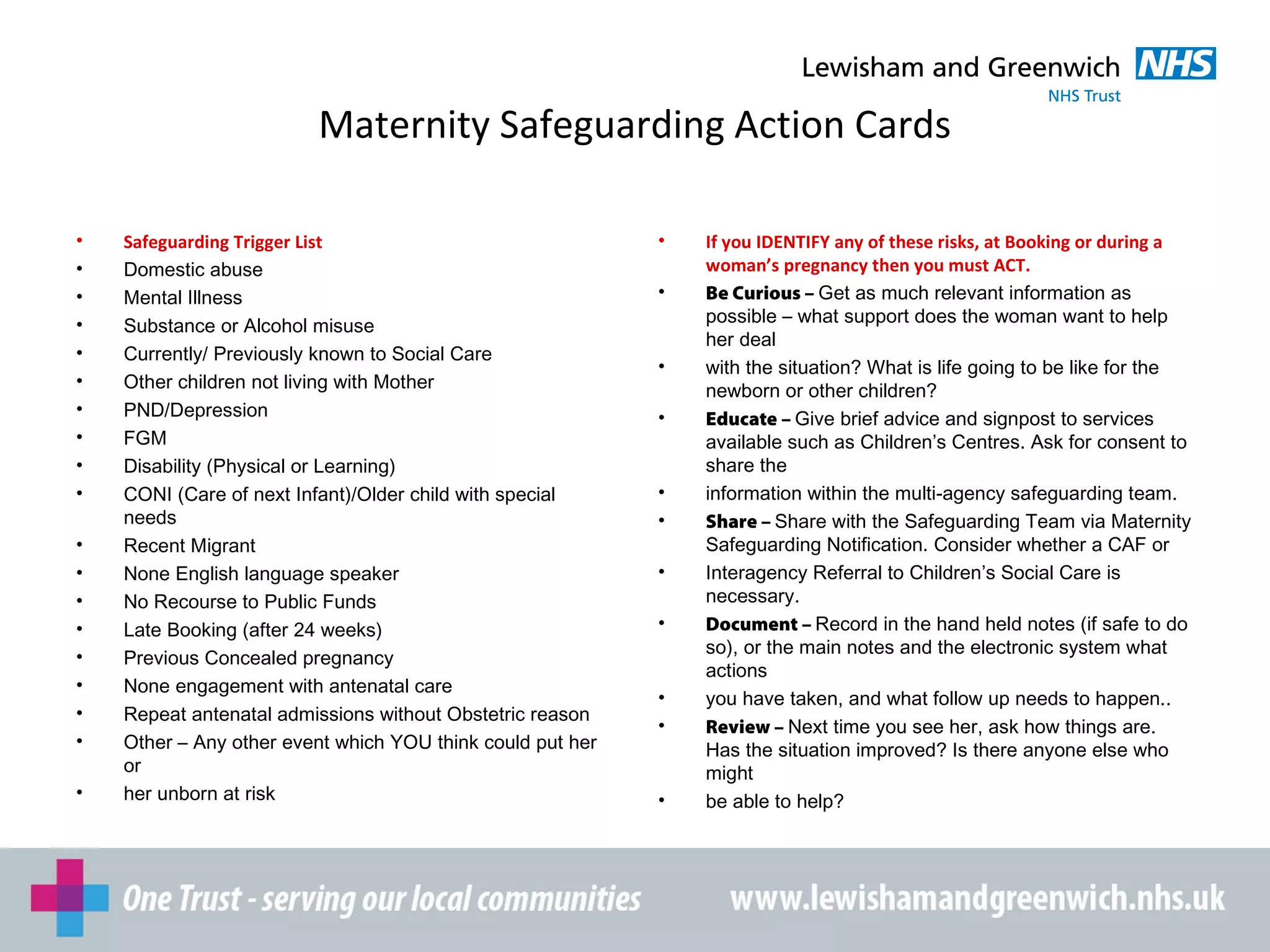 Safeguarding in Maternity Services | PPT