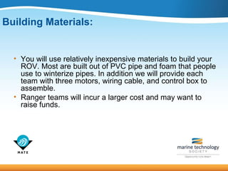 Underwater Robotics ROV information for WSCS | PPT