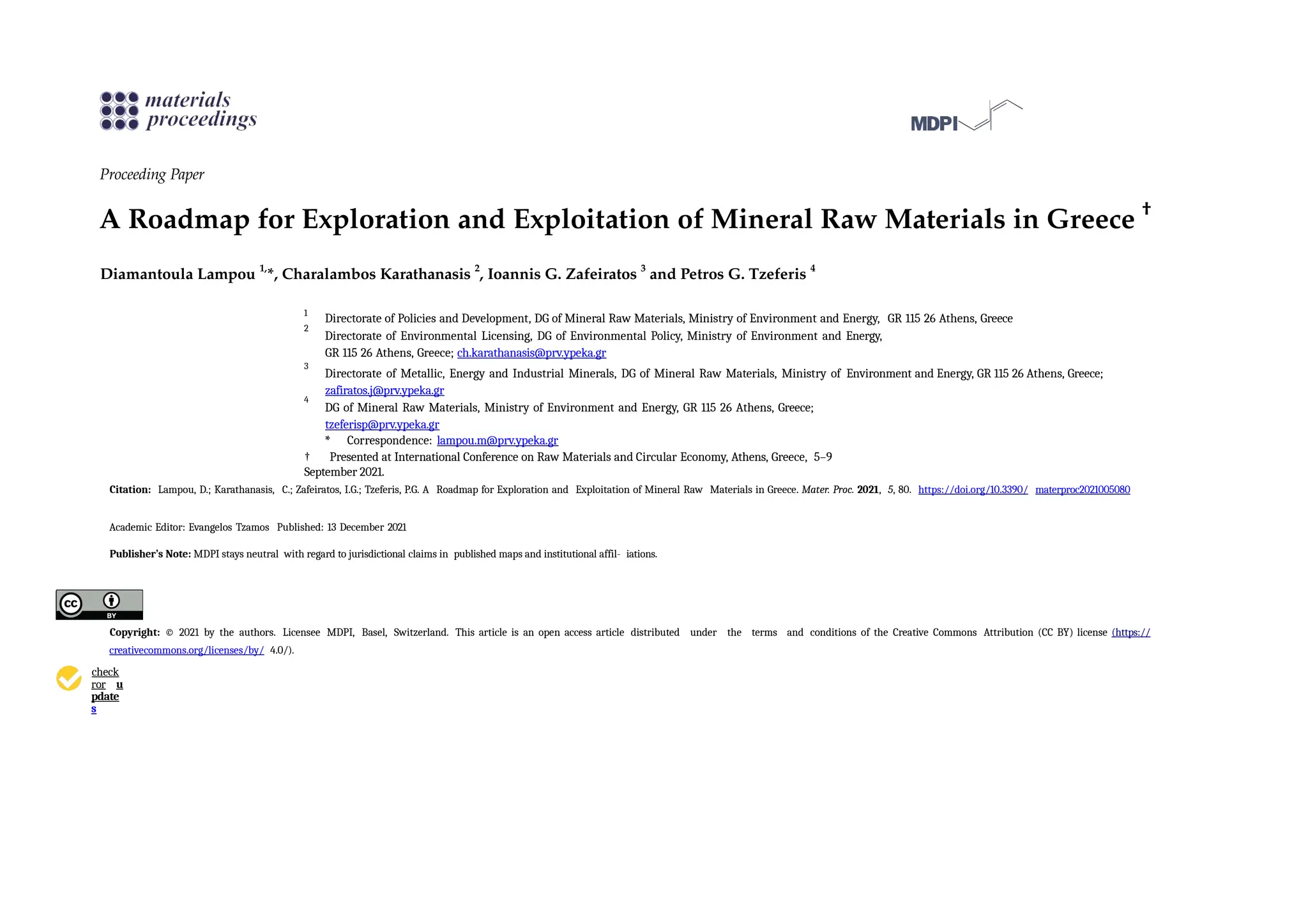 materproc-05-000802.pptx Α Roadmap to greek minerals | PPTX