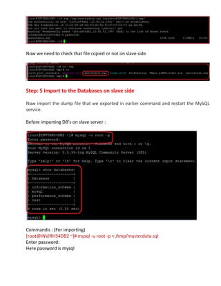 Mater,slave on mysql | DOCX