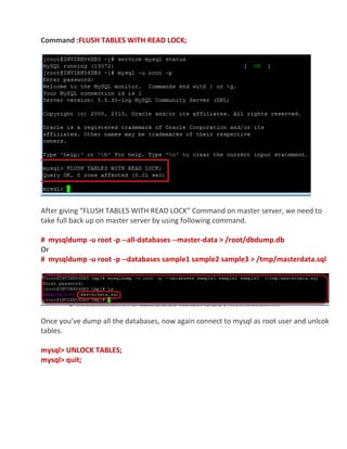 Mater,slave on mysql | PDF